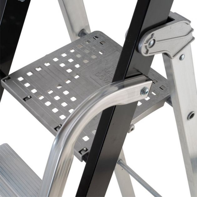 Escabeau roulant pliable aluminium Hailo